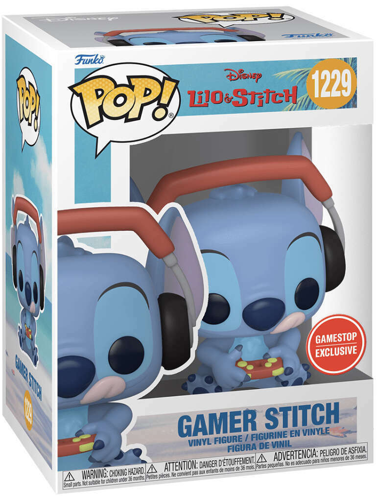 Funko POP! Disney - Lilo & Stitch - Gamer Stitch #1229 Exclusive – eVend