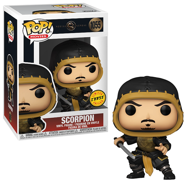 Funko POP! Movies Mortal Kombat CHASE Scorpion #1055 [Unmasked] – eVend
