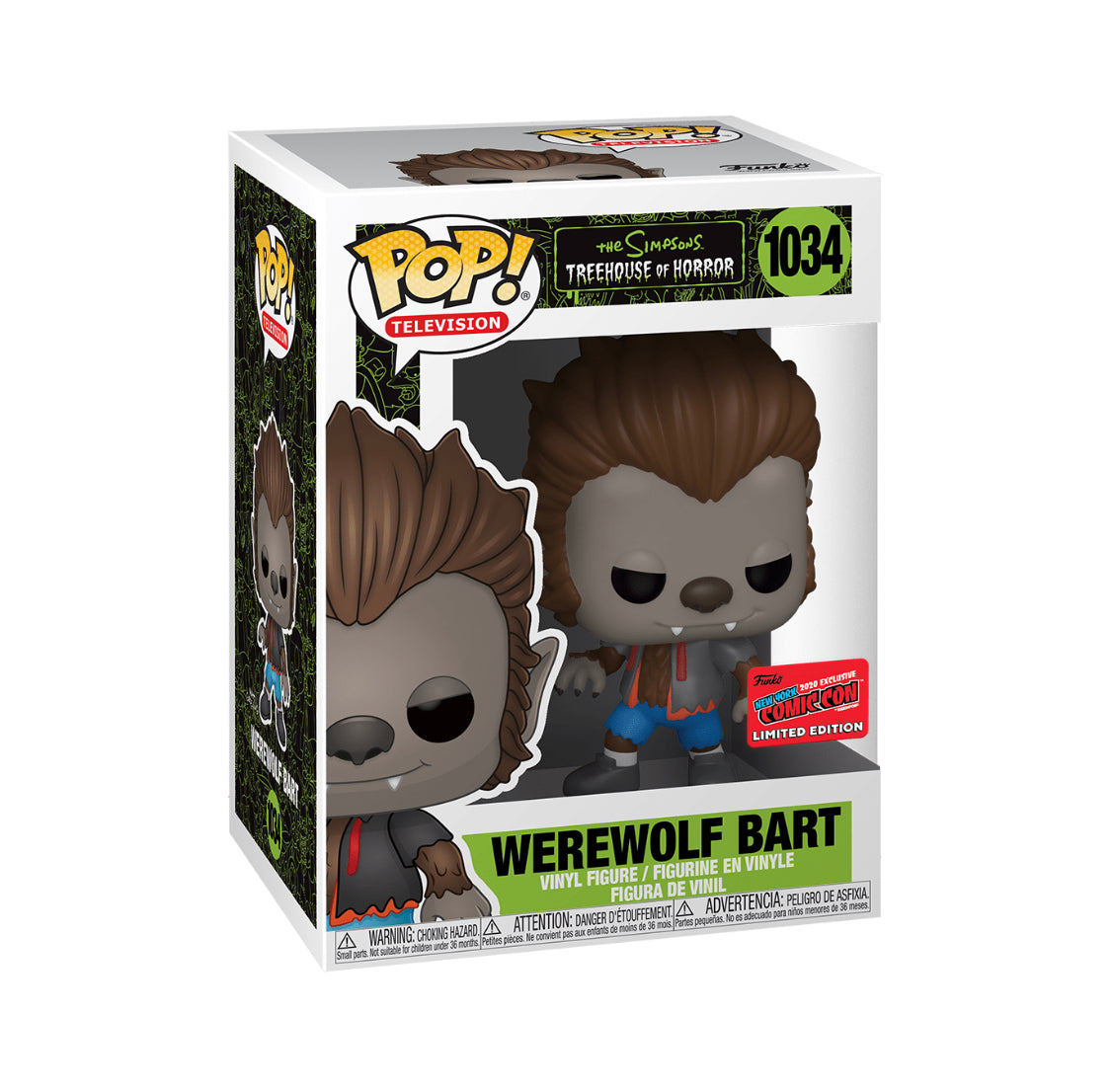 Funko POP! Television The Simpsons Werewolf Bart #1034 Shared Exclusiv ...